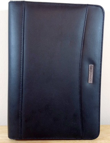 Day Runner Pro Business Black Faux Leather 7-Ring Planner Organizer ...