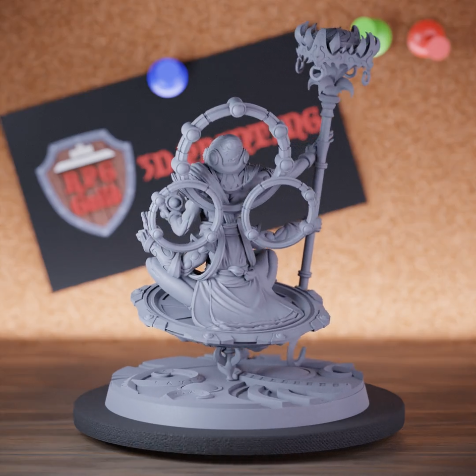 Jungle Wizard Leader Miniature Boss Mini Dungeons and Dragons Mini DnD ...