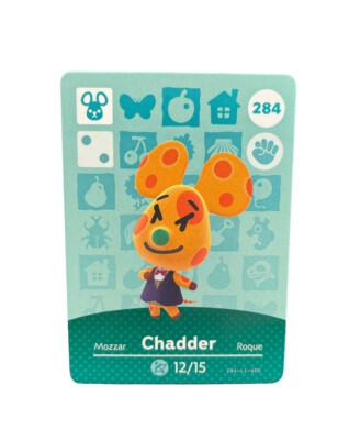Chadder 284 Animal Crossing Amiibo Card AUTHENTIC Series 3 Pack Fresh ...