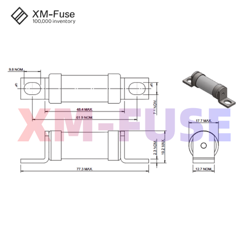 10PCS Bussmann 100FE ( 100Amp 690Vac 500Vdc ) Fuse Type T BS88 British ...