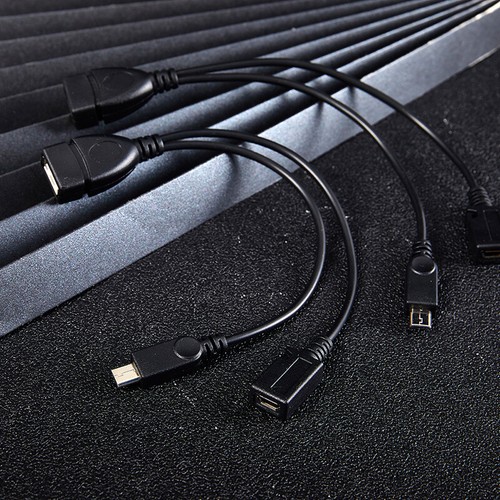 2 In 1 OTG Micro USB Host Power Y Splitter USB Adapter To Micro USB Ca ...