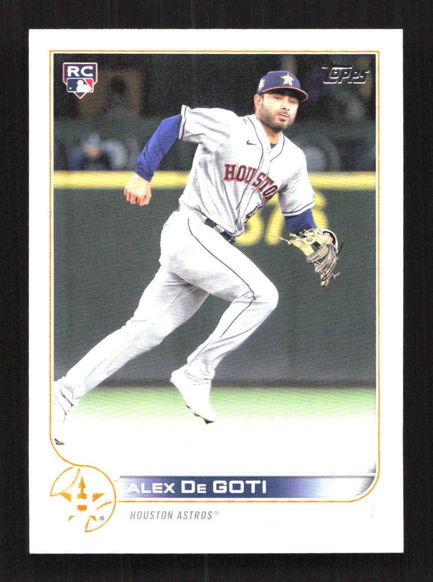 Alex De Goti 2022 Topps Update Rookie RC Houston Astros #US29 | eBay