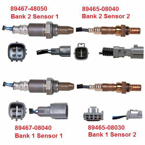 For 04 05 06 Toyota Sienna Oxygen Sensor O2 Complete Set 4PCS NEW SAVE ...