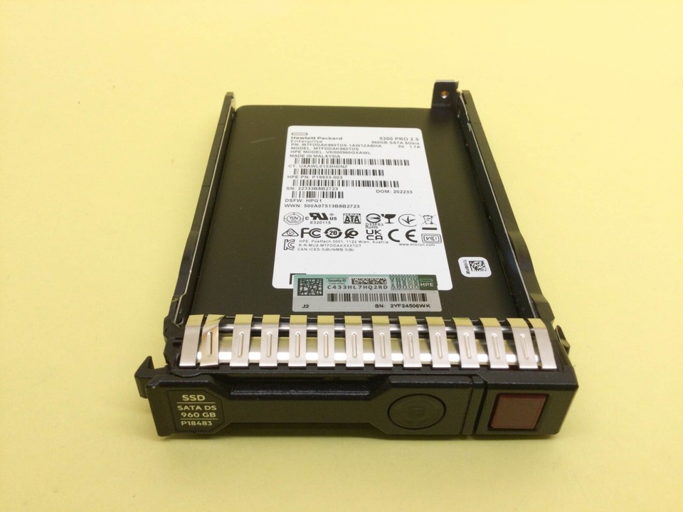 P18424-B21 HPE 960GB SATA 6G READ INTENSIVE SFF SC MV SSD P18483-001 | eBay