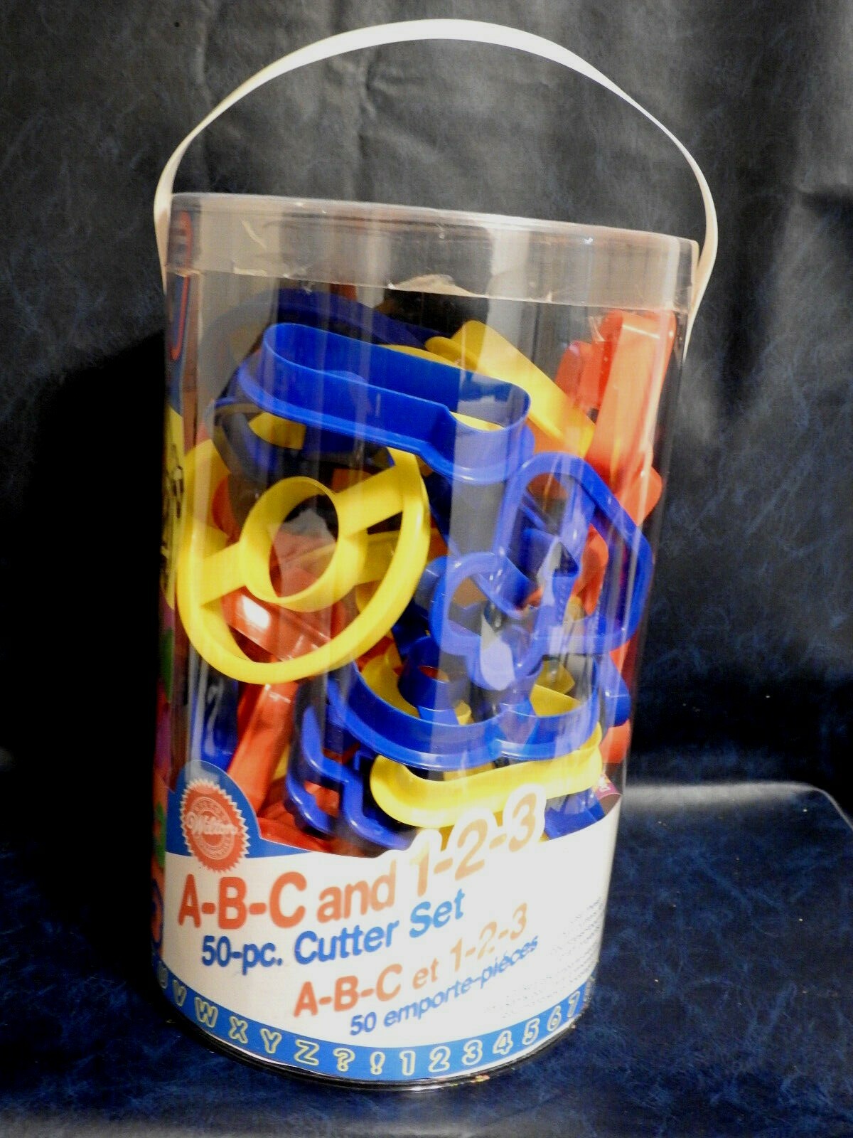 WILTON 50pc. ABC 123 Cutter for Cookies, Gelatin Treats, and Crafts ...