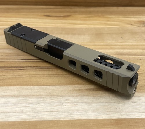 For Glock 17 Complete Slide gen3 FDE RMR Top Port Lightning PORTED ...