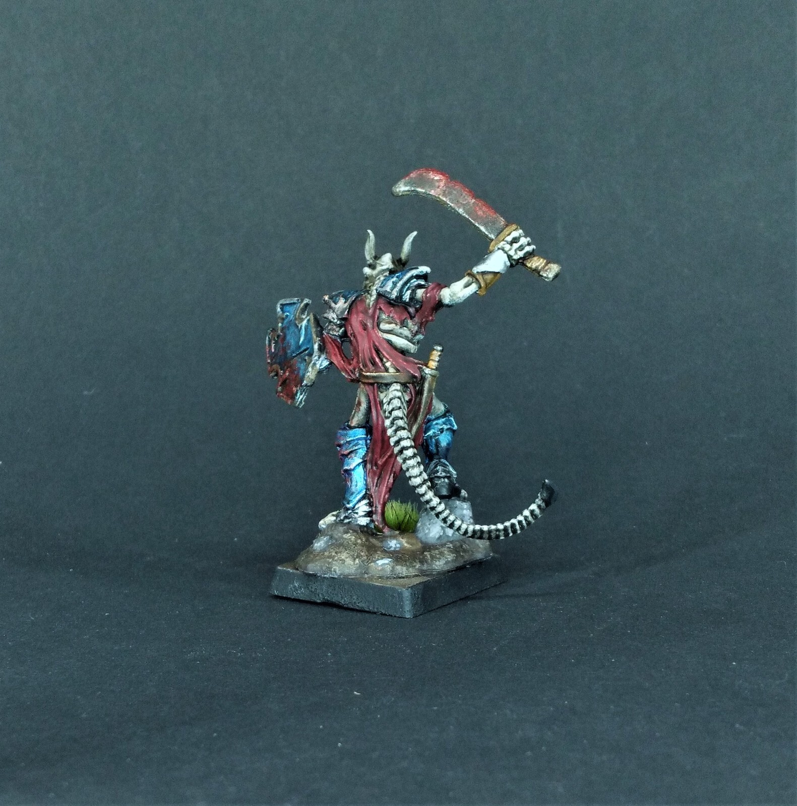 Reaper Bones Miniature Undying Lizardfolk Skeleton Undead Painted | eBay