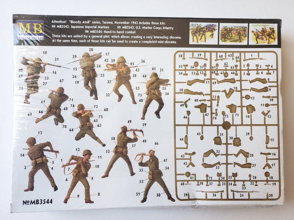 Master Box 1:35 WWII Bloody Atoll Combat Tarawa 1943 Model 5 Figure Kit MB3544 | eBay