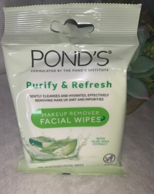 POND’S PURIFY AND REFRESH MAKE UP WIPES (with Aloe Vera extract) 10 ...