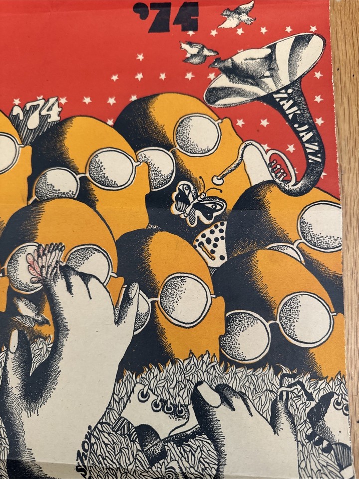 Zak Gdansk 1974 JAZZ CLUB VINTAGE 70'S ORIGINAL POSTER BY KNUTH Rare | eBay
