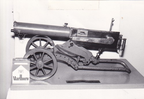 Original WWII Photo TRENCH ART MODEL RUSSIAN M1910 MAXIM MACHINE GUN ...