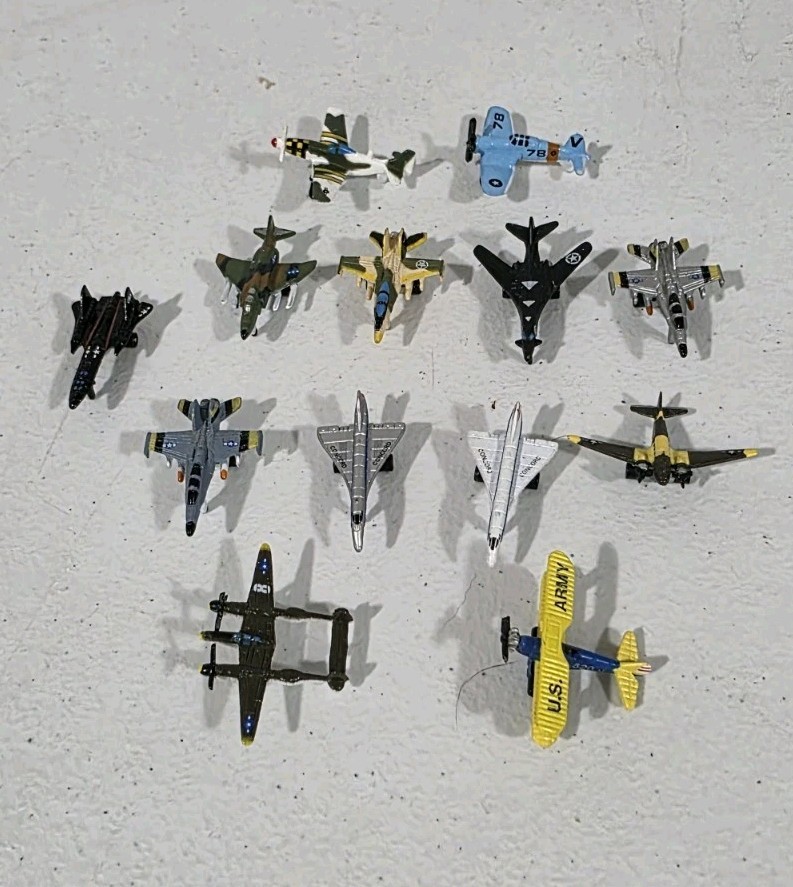 Vintage Micro Machines Lot – Die-Cast Mini Vehicles Mixed Series Jets ...