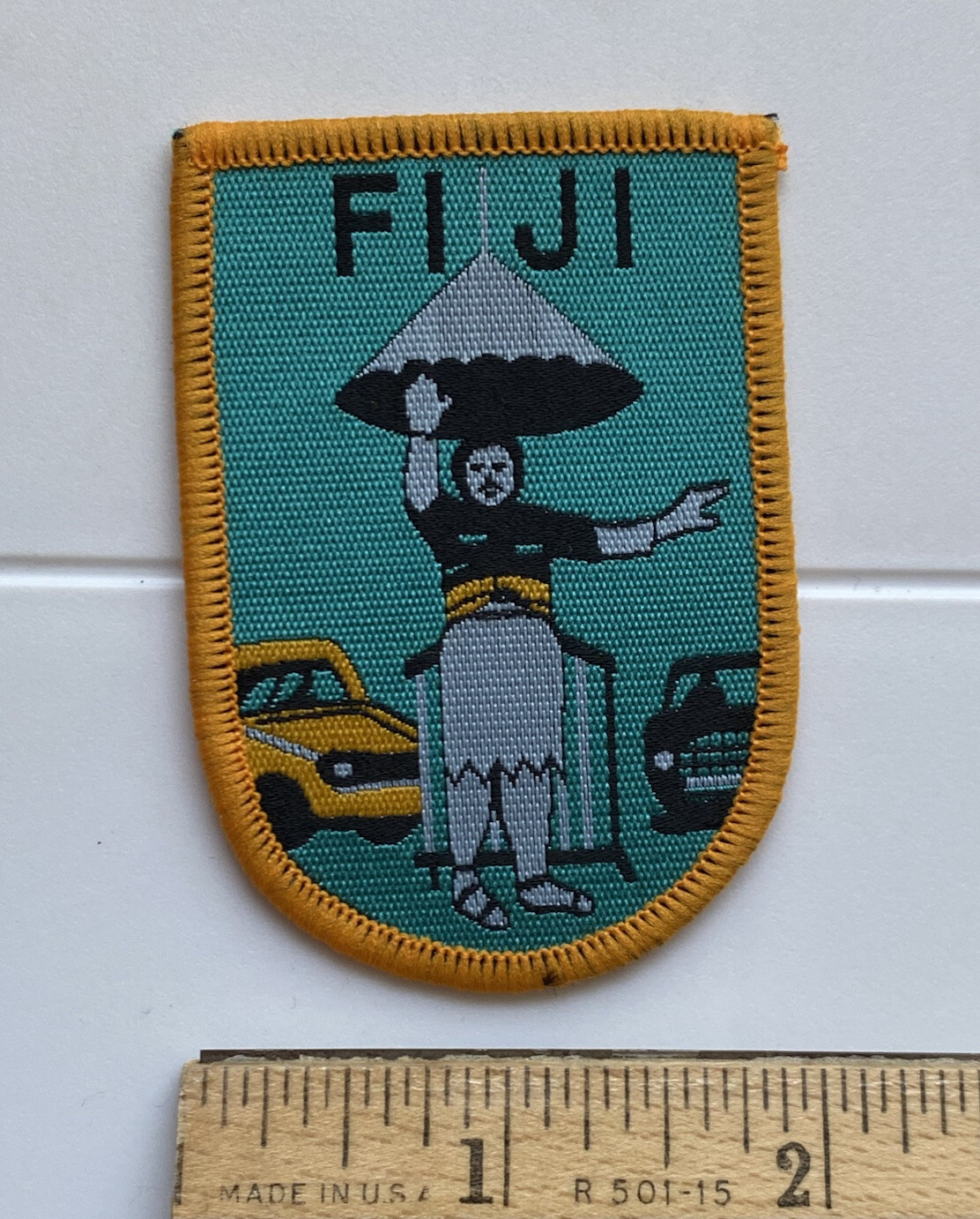 Island of Fiji Fijian Traffic Police Officer Souvenir Woven Patch Badge | eBay