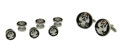 4032017 Scottish Rite 33 Degree Cuff Link Tuxedo Studs Set 33rd Wings ...