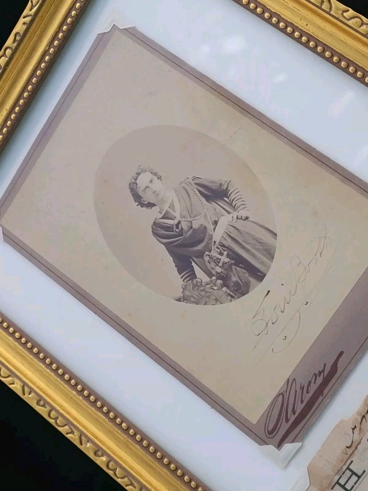 Edwin Booth Signed Cabinet Card CDV Photo Hamlet Shakespeare Brother ...