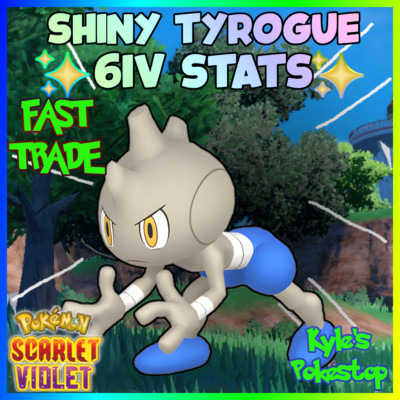 6IV SHINY TYROGUE POKEMON SCARLET & VIOLET 🚀 FAST TRADE 🚀 | eBay