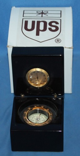 Rare UPS Employee Service Gift Compass & Clock | eBay