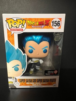 Funko Pop! Metallic Super Saiyan God Vegeta #156 GameStop Exclusive ...