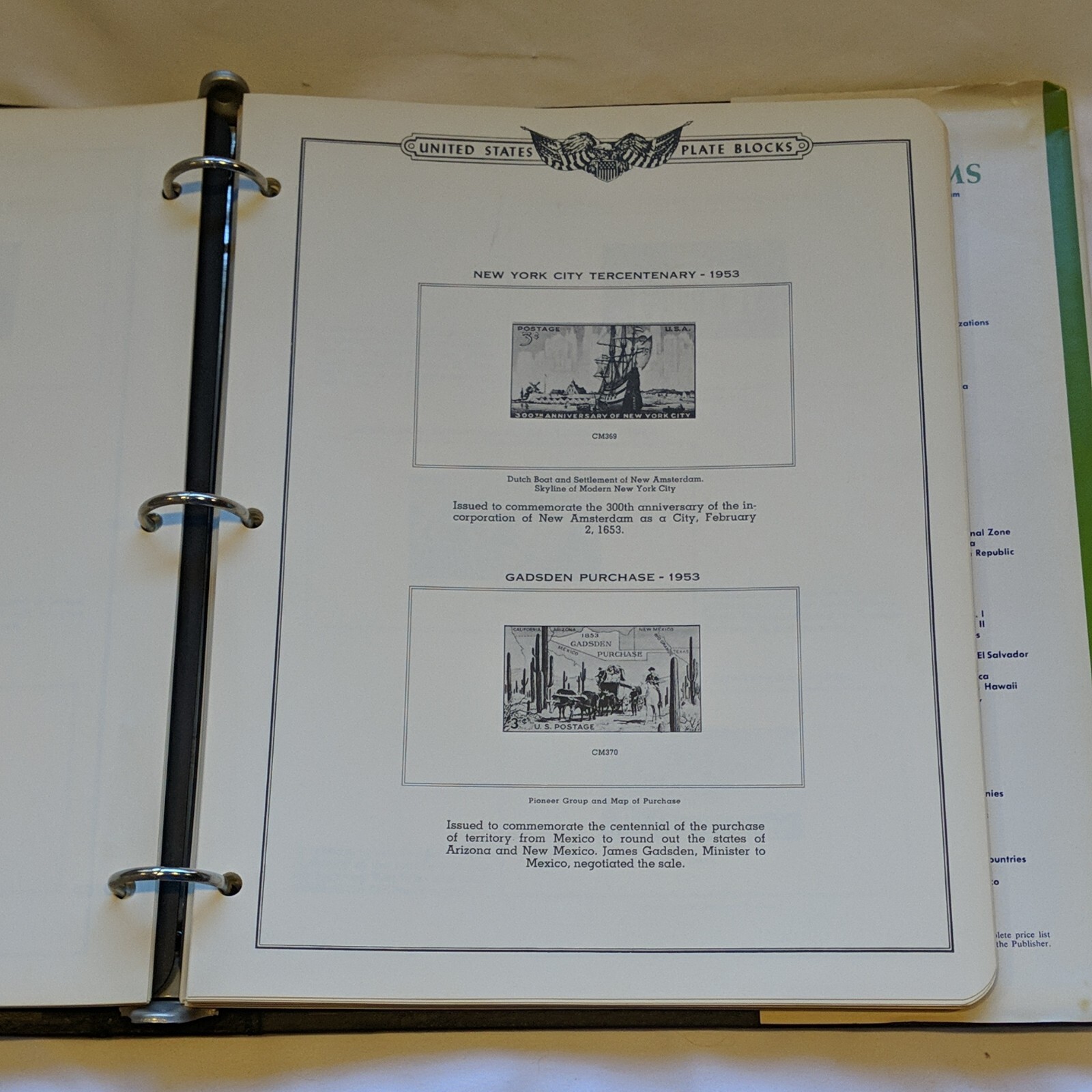 AMERICAN PLATE BLOCK ALBUM Volume III: 1951 to 1960 Stamp Collecting | eBay