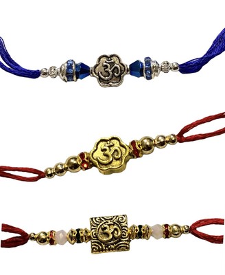 Rakhi Thread Raksha Bandhan Hindu Indian Festival " OM/ GANESHA ...
