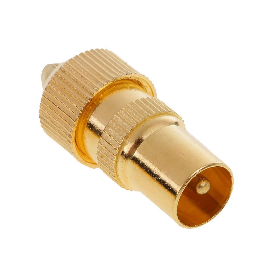 10 Pieces TV Aerial Male Connectors Coaxial RF Cable Plug Grip End ...