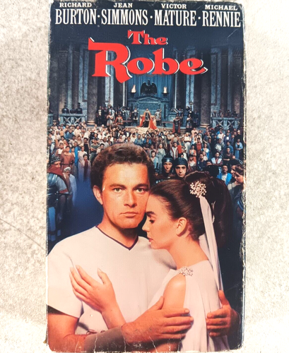 The Robe VHS Historical Drama Starring Richard Burton & Jean Simmons | eBay