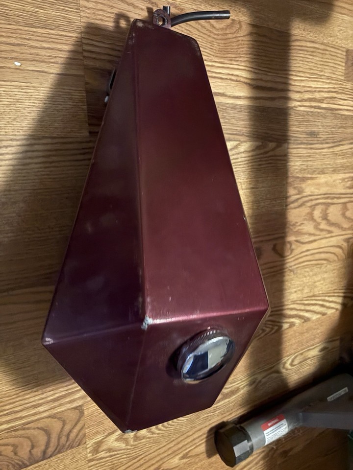 Vintage Old School Coffin Tank, Motorcycle Chopper Bobber, Gas / Fuel ...