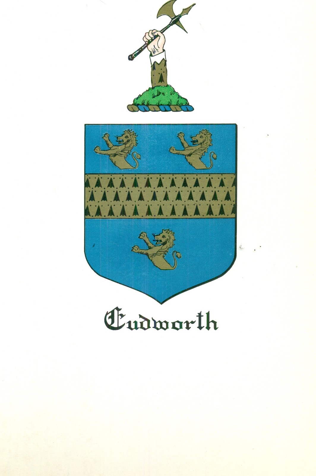*Great Coat of Arms Cudworth Family Crest genealogy, would look great ...
