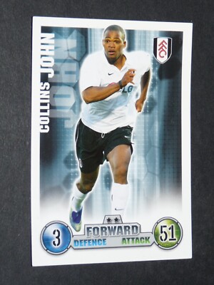 COLLINS JOHN FULHAM COTTAGERS TOPPS CARD PREMIER LEAGUE FOOTBALL 2007 ...