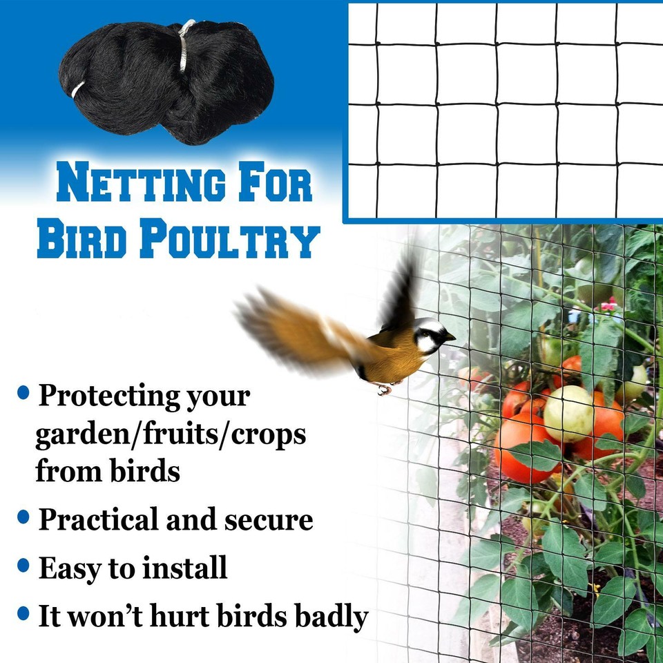 Multi-size Anti Bird Netting Bird Barrier Poultry Aviary Net Pens 2 ...