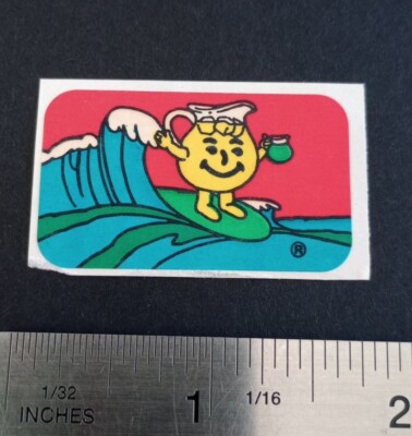 Vintage Stickers Kool Aid Lemon Scratch And Sniff Sticker STRONG SCENT ...
