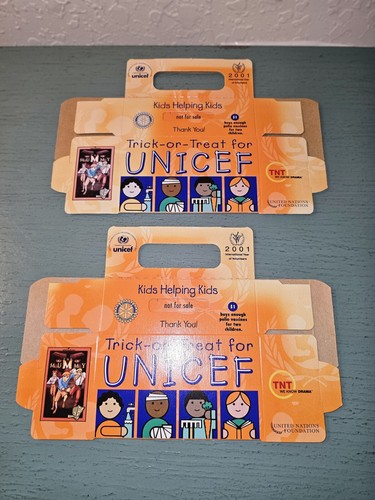 Vintage Pair Of Trick-or-Treat for UNICEF Collection Boxes-Unused ...