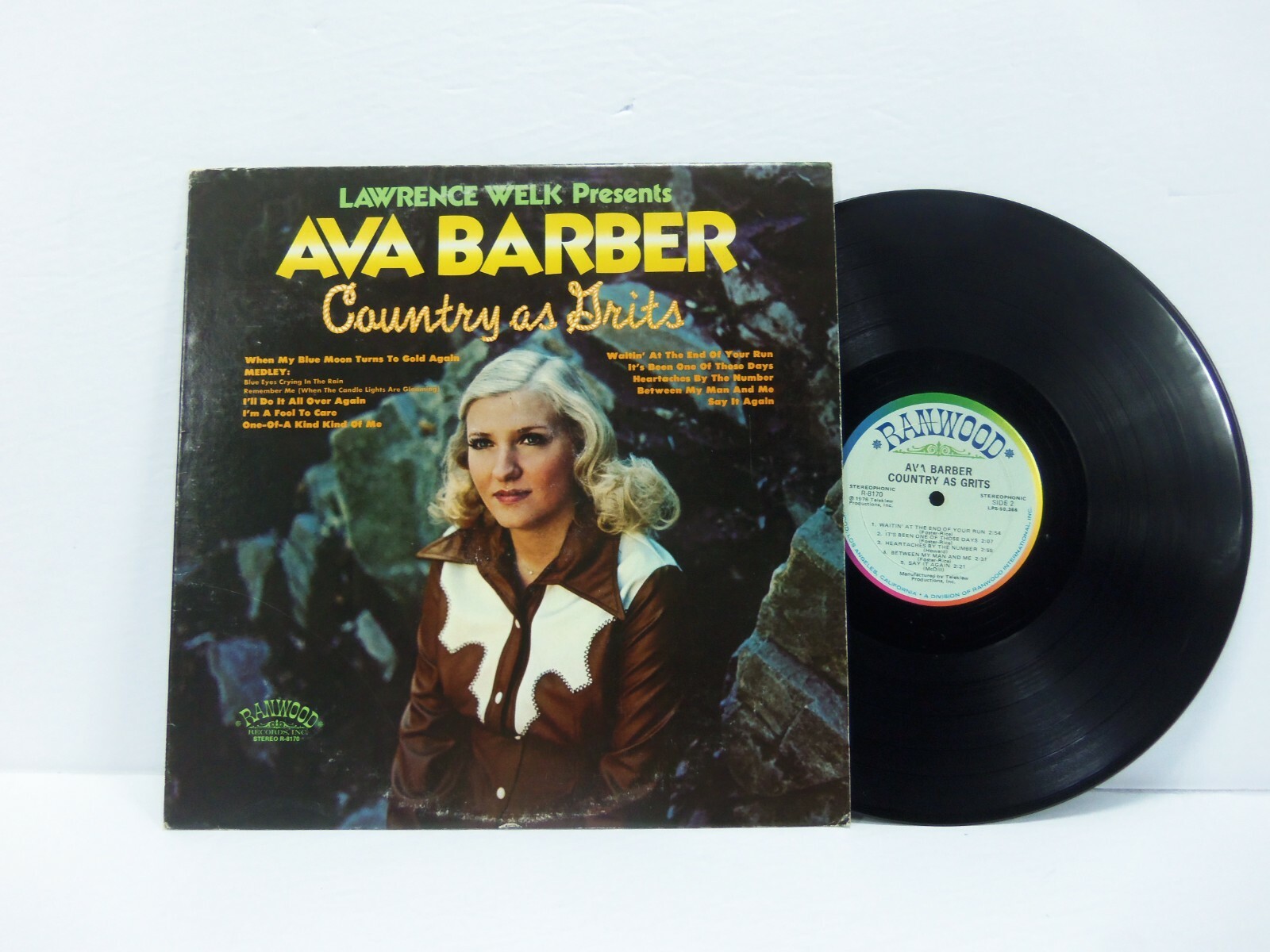 Country As Grits By Lawrence Welk Presents Ava Barber Vinyl Record LP ...