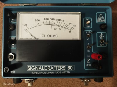 Signalcrafters Model 60 Impedance Magnitude Meter | eBay