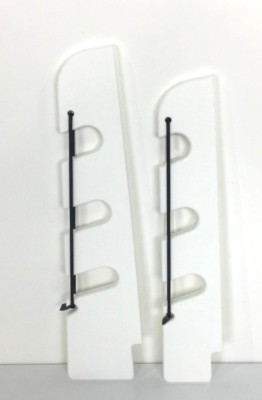 Pair Sea Fox 28CC Under Gunnel 3-Rod Poly Bungee Rod Holder Rack LG ...