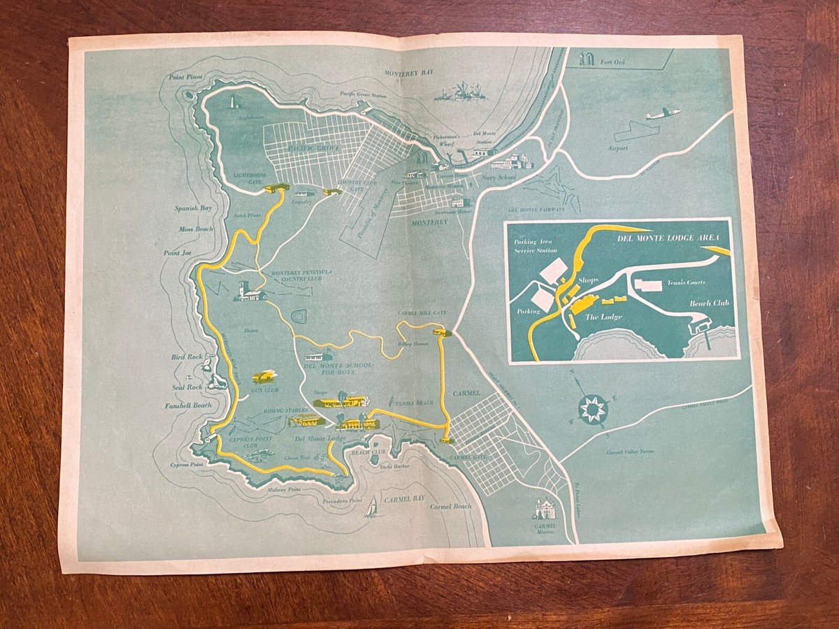 Mapa De Monte California Official Map Of Monterey County California