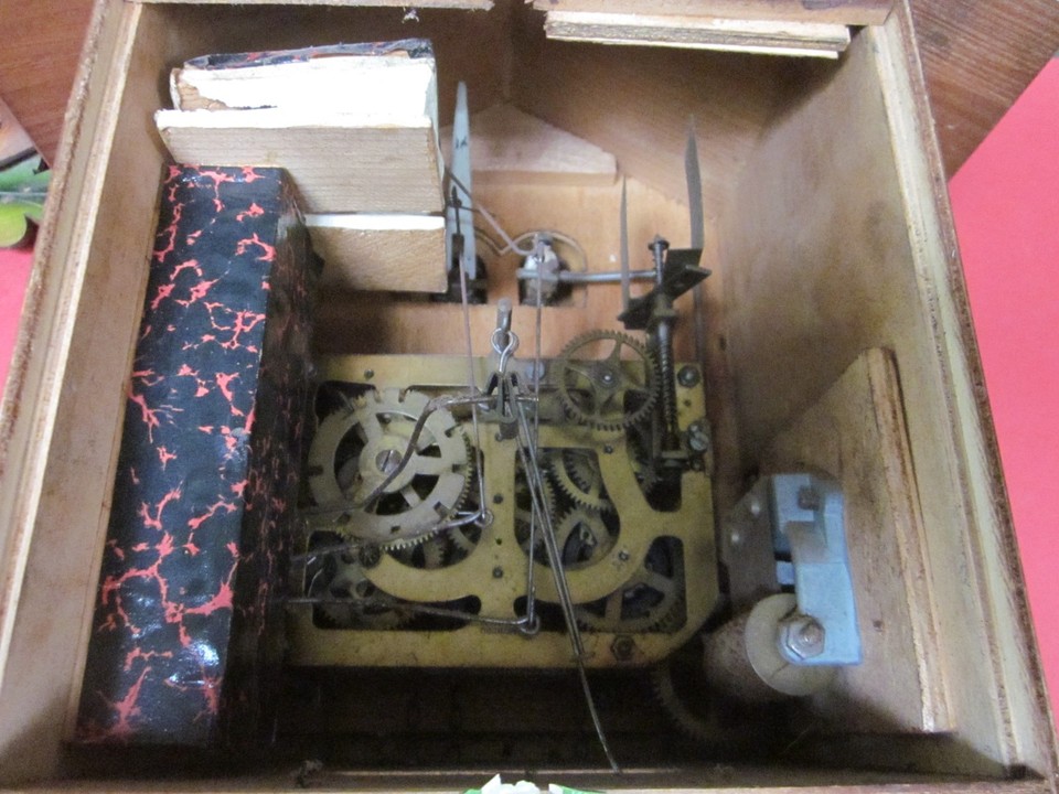 3-chain German hunter's cuckoo clock w/ Swiss musical movement -as ...