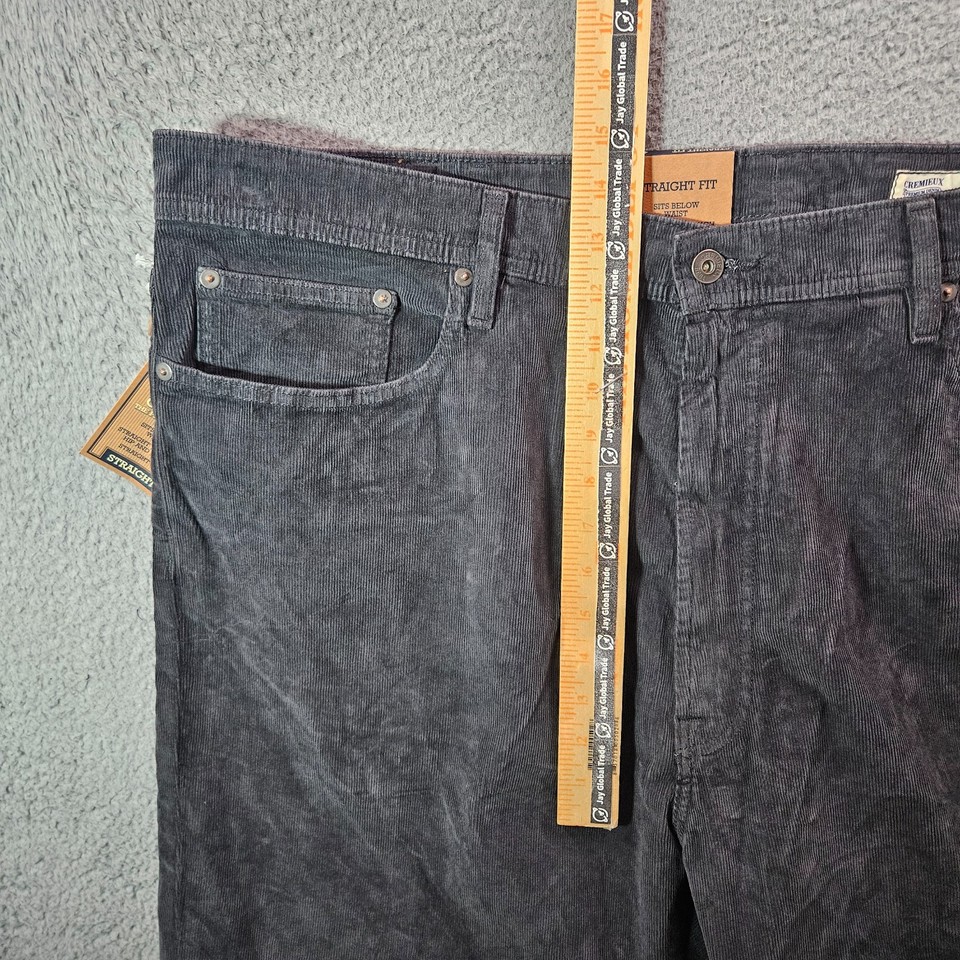 $89 NEW Cremieux Denim Corduroy Pants Men 46 x 30 Straight Stretch ...