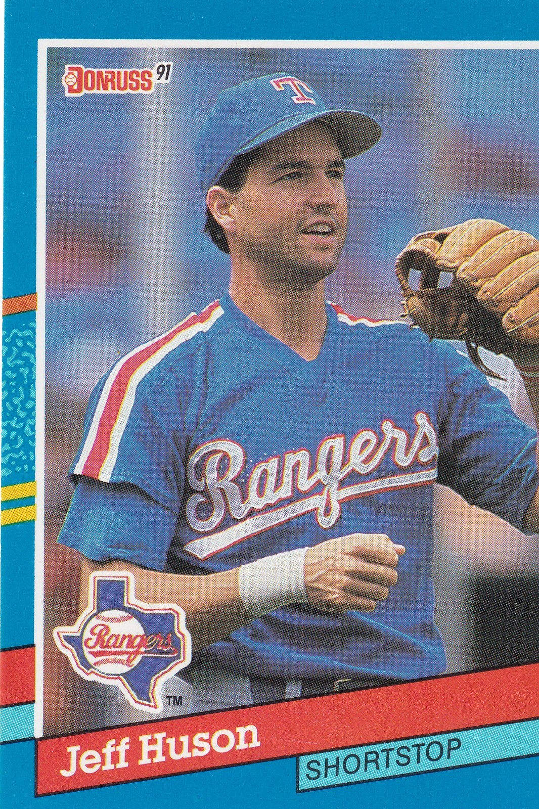 1991 Donruss #305 Jeff Huson MLB Texas Rangers + (Yes 3 Free Mystery ...