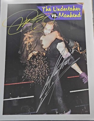 Undertaker & Mankind WWE Autograph - 8x10, Superstars COA | eBay