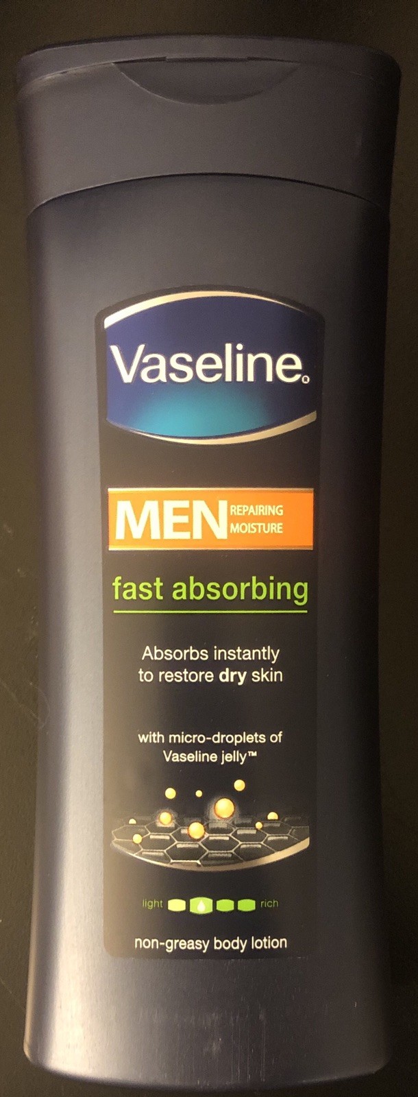 Vaseline Men Fast absorbing Instantly To Restore Dry Skin non-greasy ...