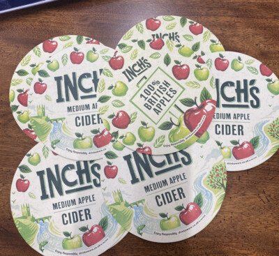 New 10 x Inch’s Cider Beer Mats - Home Bar / Pub Experience | eBay UK