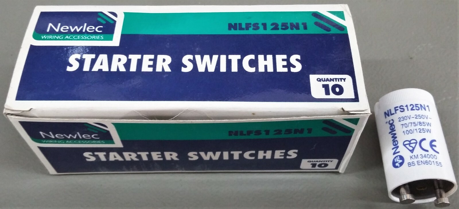 X Newlec NLFS125N1 Fluorescent Light 2 Pin Starter Switch 70-125w for ...