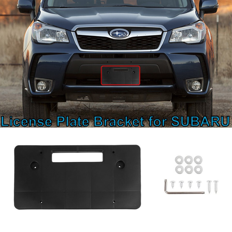 Front Bumper License Plate Bracket Mount Holder For Subaru No Drilling ...