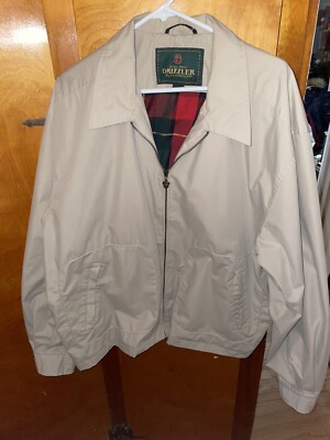 McGregor Drizzler Tan Golf Casual Jacket Mens Sz L Full Zip Pockets | eBay