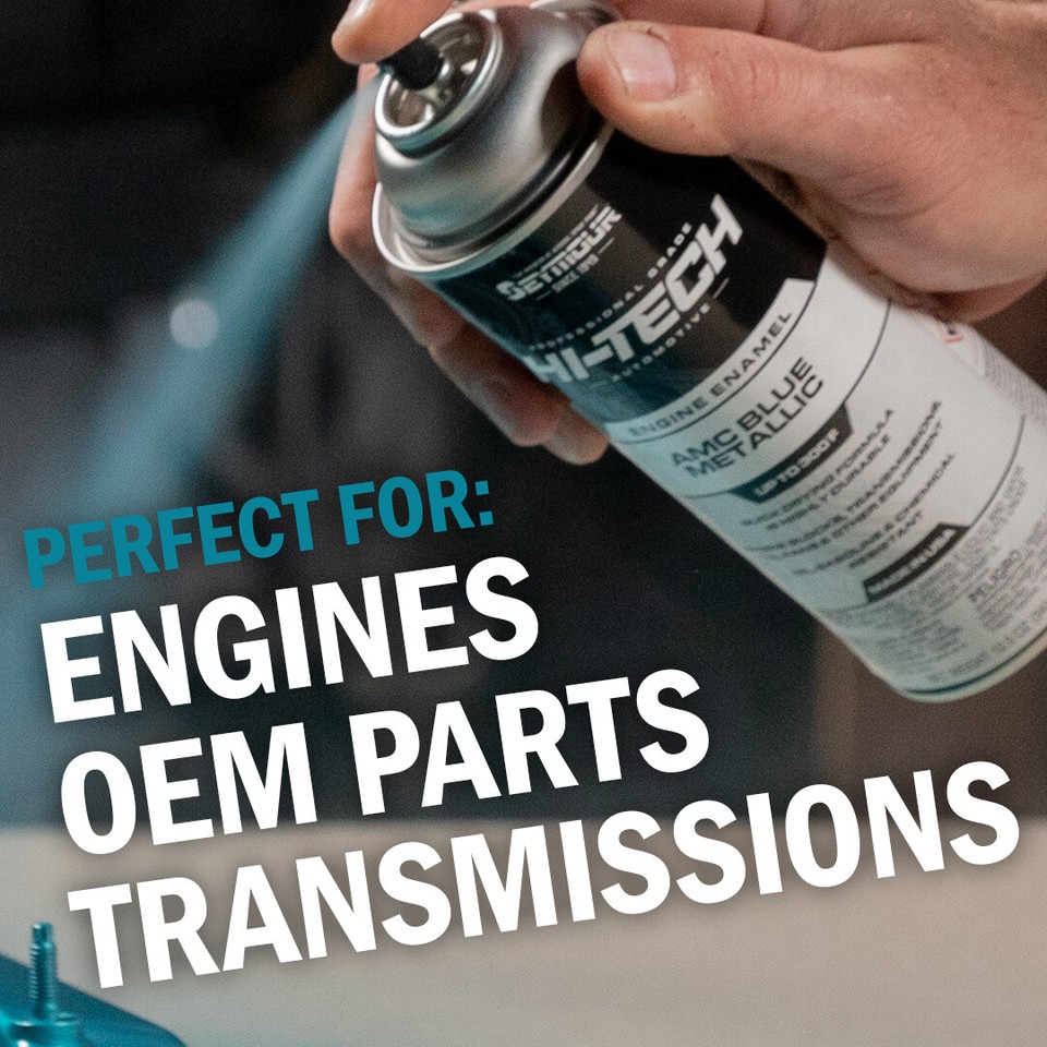 AMC Blue Metallic Seymour Hi-Tech Engine Enamel Aerosol Spray Paint ...