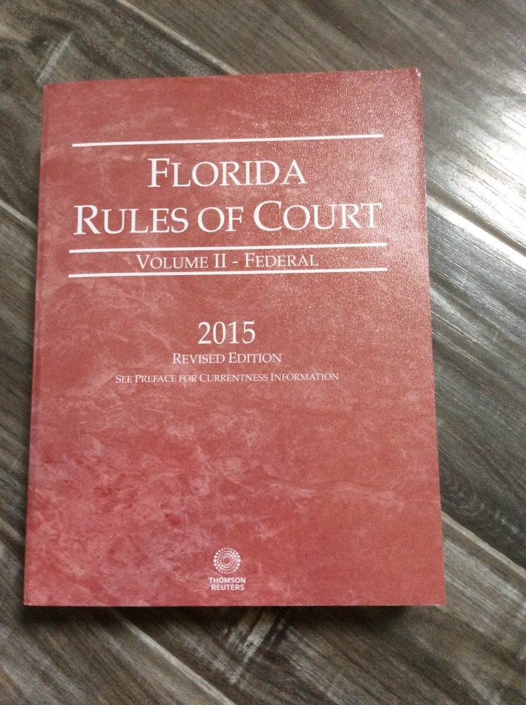 Florida Rules of Court 2015 Volume II - Federal Revised Edition | eBay