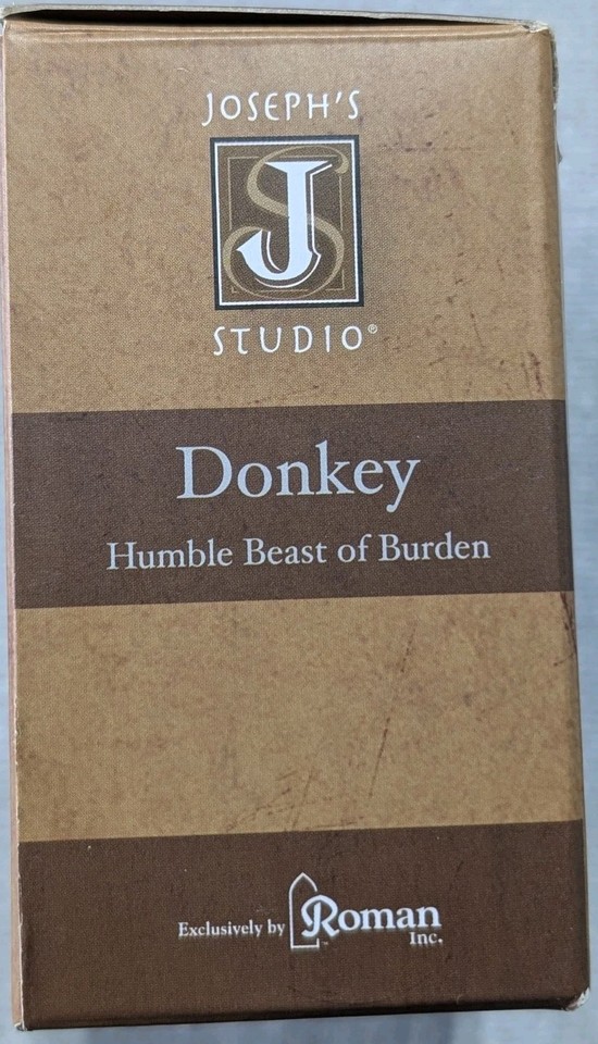 Donkey Joseph’s Studio by Roman # 34375 Nativity Figurine Beast of Burden | eBay