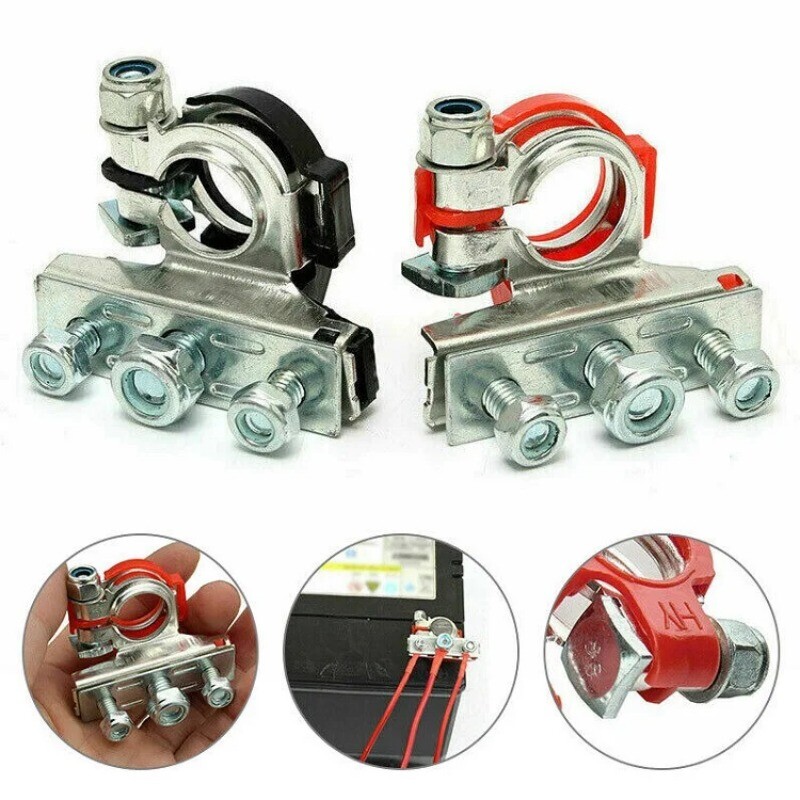 1Pair 12V 24V Automotive Battery Terminal Wire Cable Clamp Terminal ...