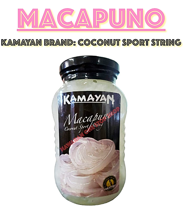 MACAPUNO COCONUT SPORT STRING Kamayan Brand 12oz jar NEW Filipino ...